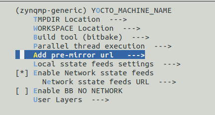 Petalinux：Yocto Settings 本地化设置_add pre-mirror url-CSDN博客
