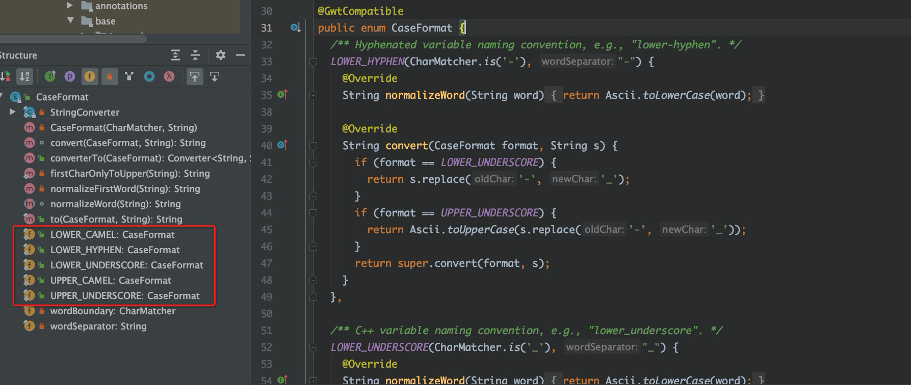 Java下变量大小写驼峰、大小写下划线、大小写连线转换_java map属性驼峰转为大写下划线-CSDN博客