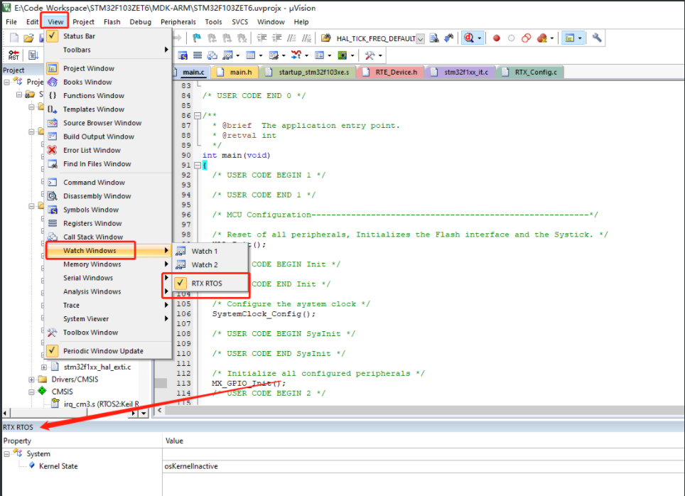 STM32F103+CubeMX-Keil上移植RTX5实时系统_keilrtx5移植-CSDN博客