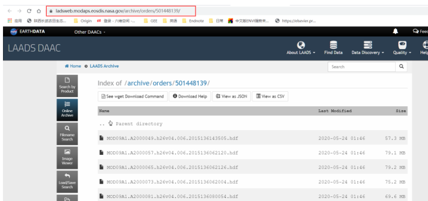 利用Python在NASA Earthdata Search 上批量下载MODIS数据_nasa earthdata search python 下载-CSDN博客