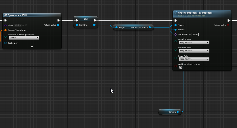 UE4 怎样在VR模式下摄像机的正前方显示某个东西，例如UI菜单_unity vr在摄像机前面展示ui-CSDN博客