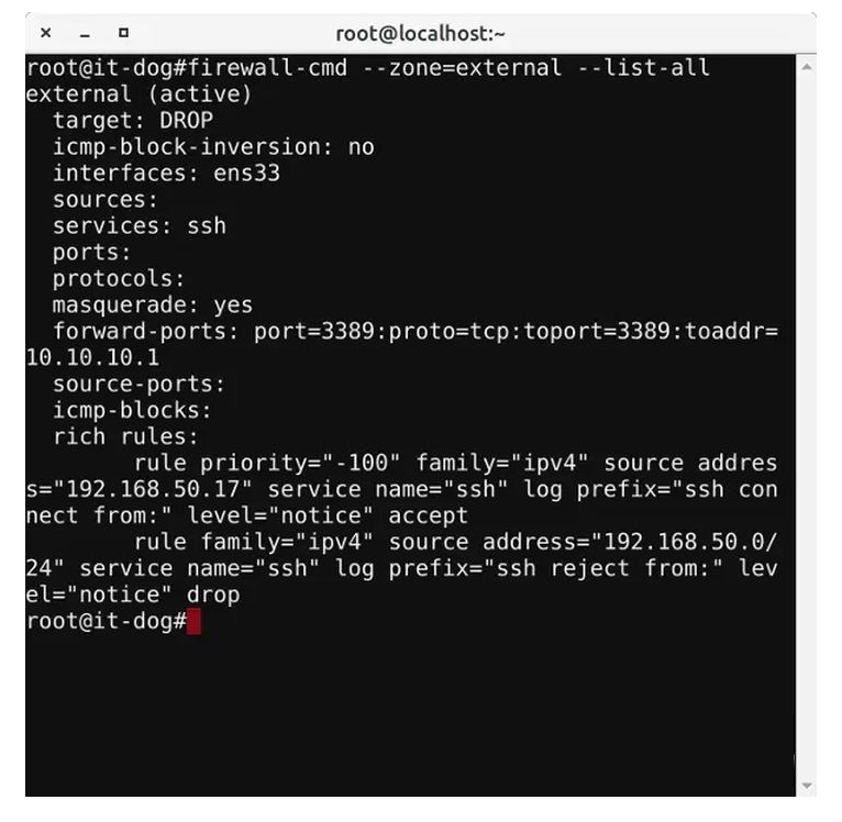 Linux防火墙-firewalld与ICMP控制 【Linux服务器】_firewall-cmd icmp-CSDN博客