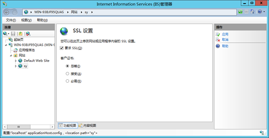 windows service 2012 r2 搭建安全的(SSL)web网站_windows server 2012 r2服务器开启ssl ...