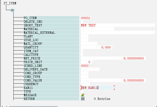 SAP中使用BAPI_PO_CREATE1或BAPI_PO_CHANGE更新EAN11字段或其他不存在于BAPI中字段_abapbadi增强如何更新字段里面的内容-CSDN博客