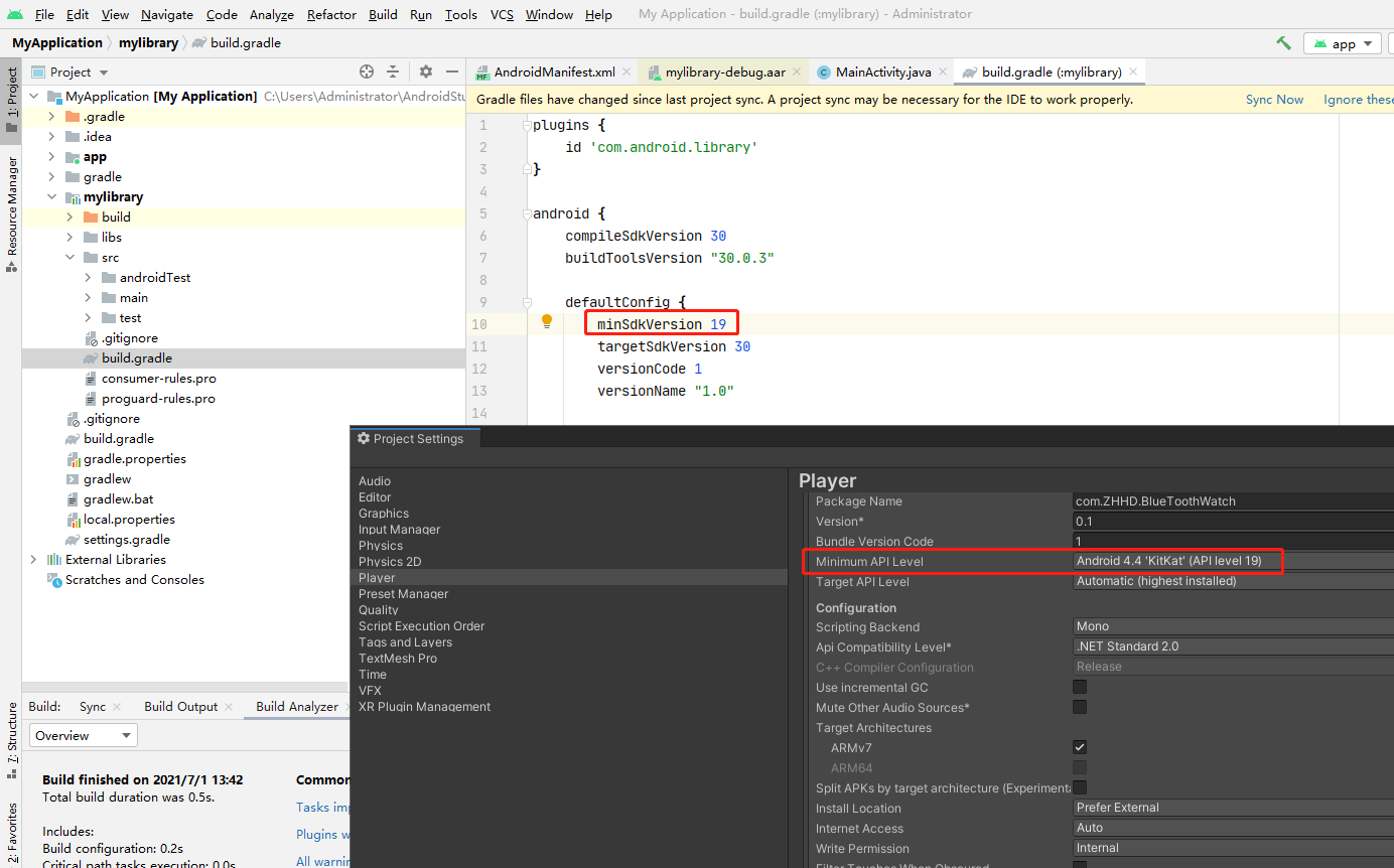 Unity+AndroidStudio:学习:三:(第1次操作:失败).arr文件如何导入到Unity3D中+交互_field currentactivity or type ...