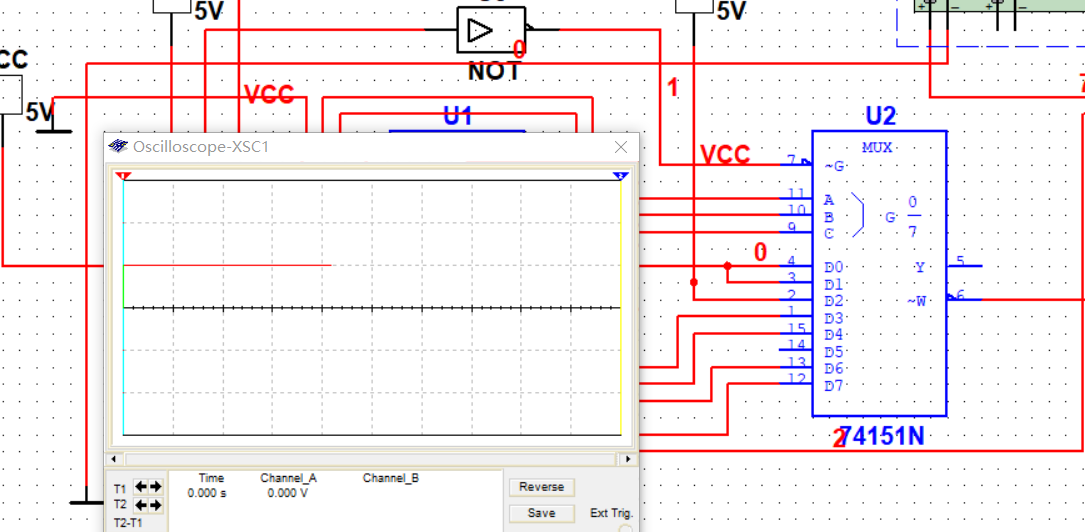 2个74151实现16位数据选择器以及在Multisim的演示-CSDN博客