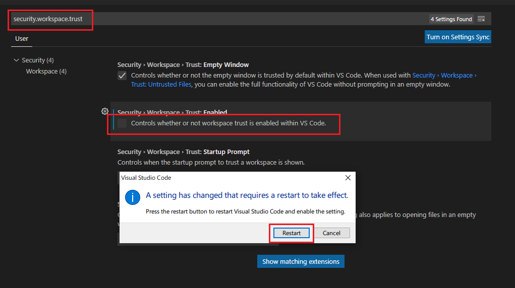 VSCode 永久关闭受限模式提示_vscode restricted mode-CSDN博客