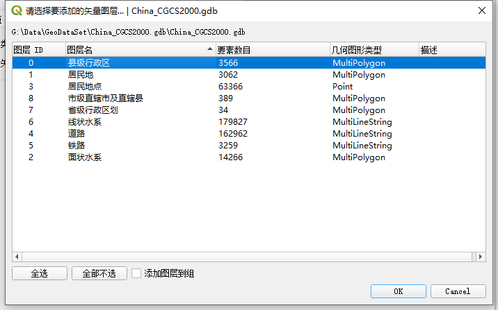 QGIS如何打开ArcGIS创建的GDB数据库文件_qgis无法加载gdb里的数据-CSDN博客