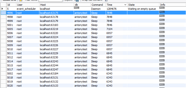 解决MySQL休眠sleep进程过多的问题_show full processlist 存在很多的sleep-CSDN博客