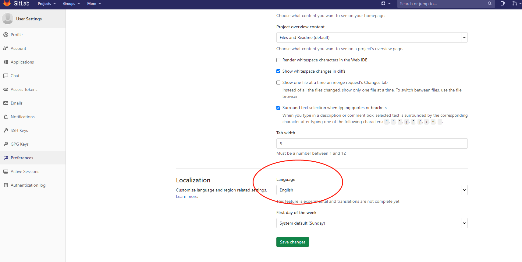 如何把gitlab设置为简体中文github中language选项在哪 Csdn博客 