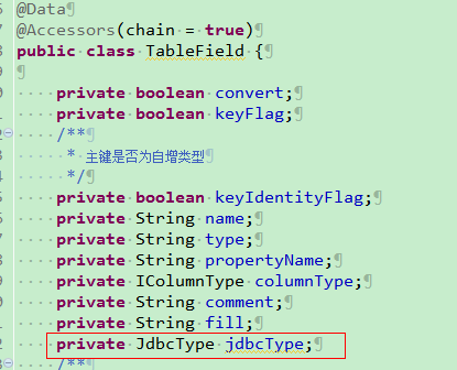 mybatis-plus-generator生成实体类时添加jdbcType_tablefield jdbctype-CSDN博客
