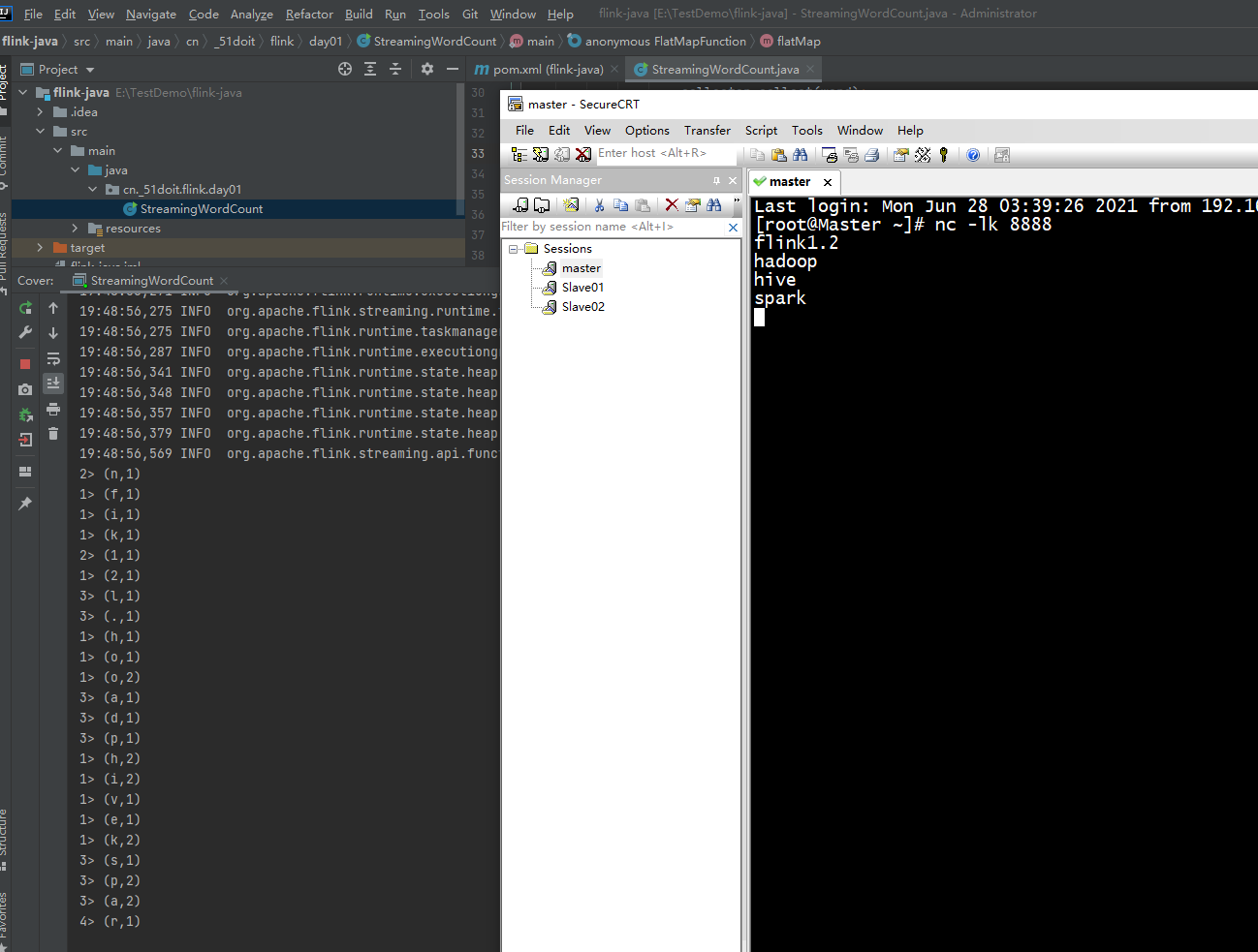 Flink第一个入门程序_[main] info org.apache.flink.api.java.typeutils.ty-CSDN博客