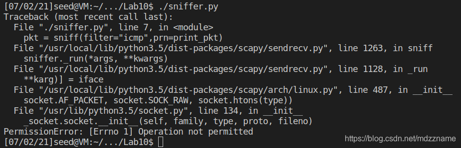 信息安全 Seed Lab10 Packet Sniffing And Spoofing Labpacket Sniffing And Spoofing Lab 1 Csdn博客eos 3833