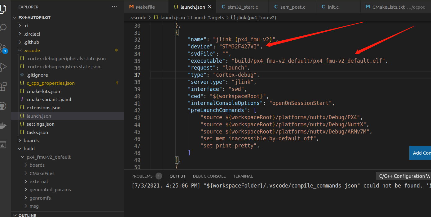 px4代码jlink调试_px4 vscode jlink调试-CSDN博客