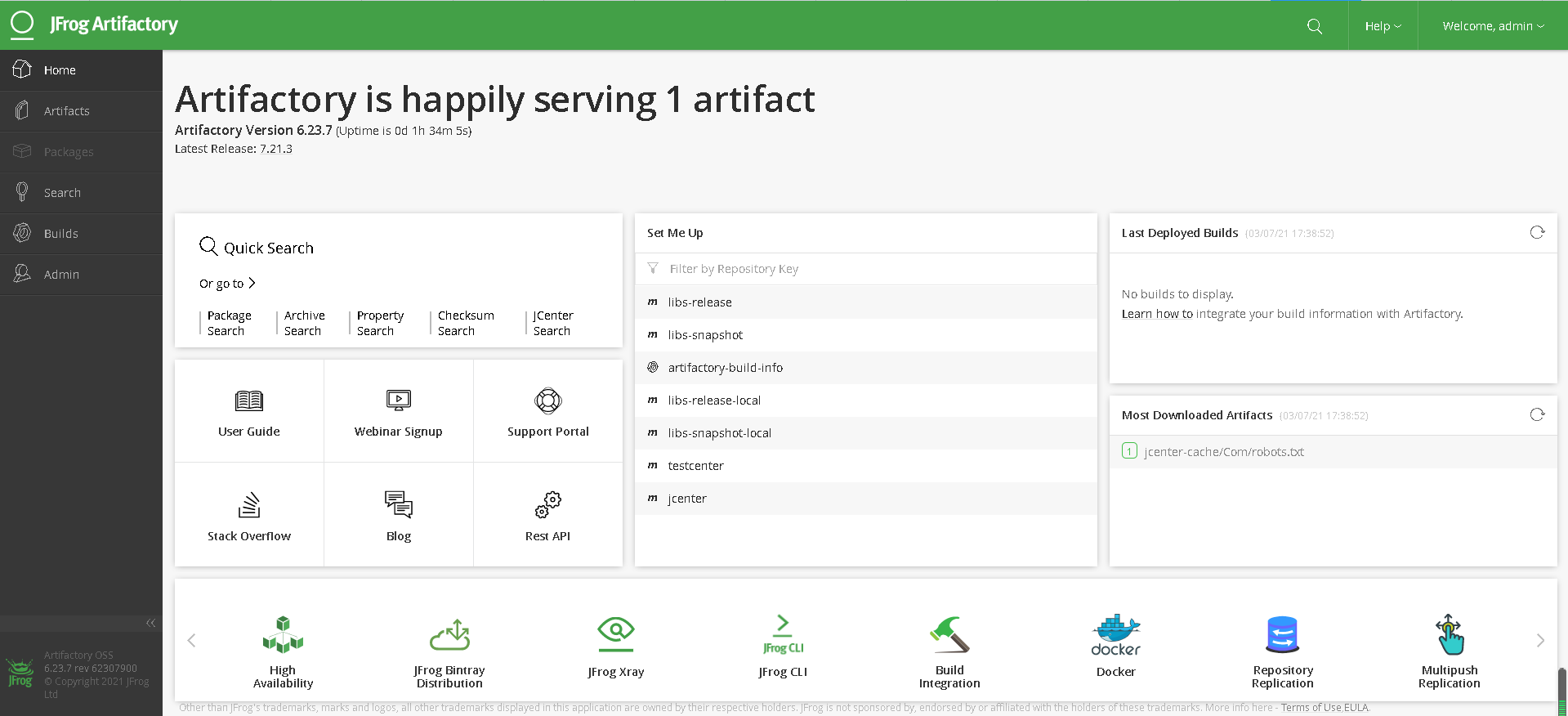 CentOS 8安装JFrog Artifactory社区版解决方案_jfrog社区版-CSDN博客