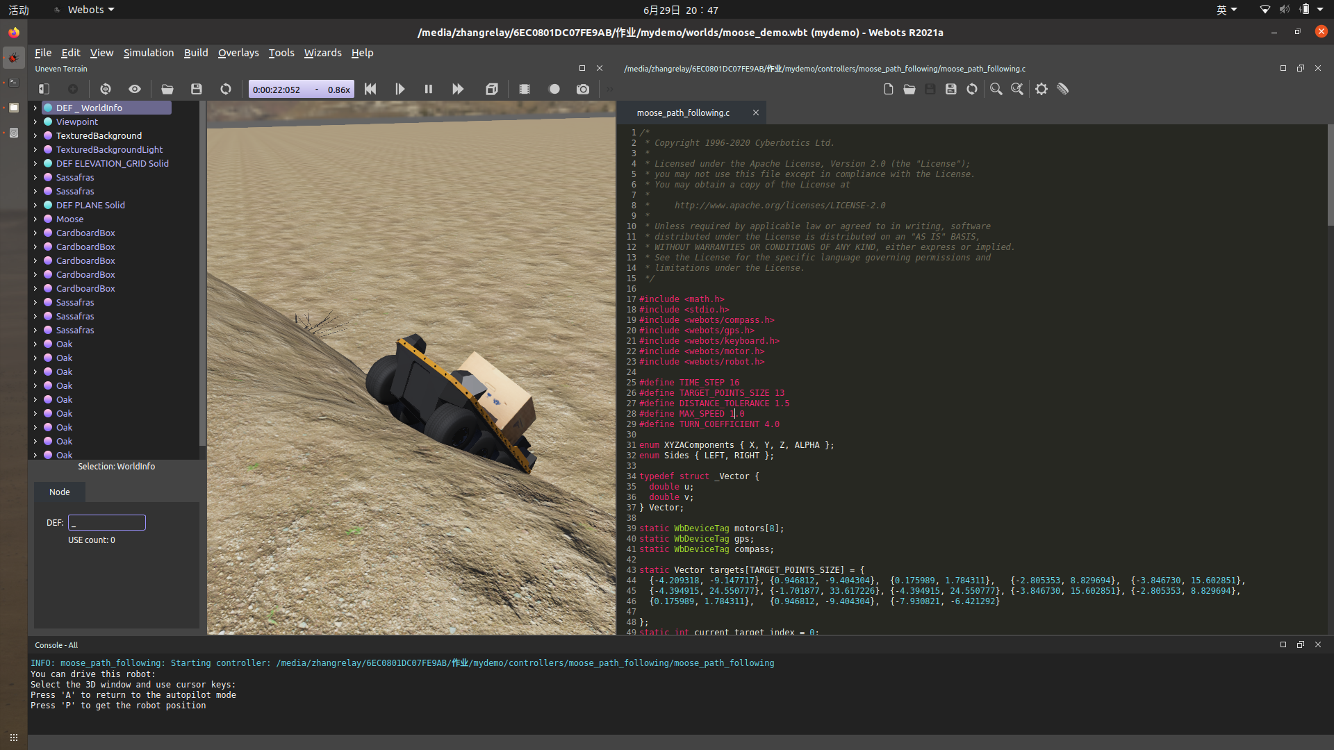 ROS实训过程之webot镜像学习_古月webots-CSDN博客