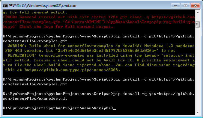 tensorflow2图像分割pix2pix库环境配置问题记录_built wheel for fandral is invalid: metadata 1.2 m-CSDN博客
