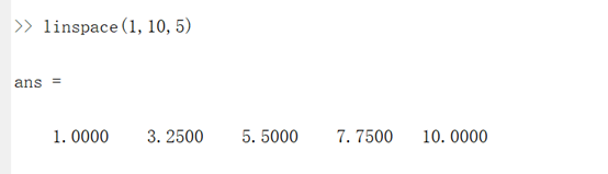 MATLAB产生线性等分量函数 linspace_linspace(a,b,c)是什么意思-CSDN博客