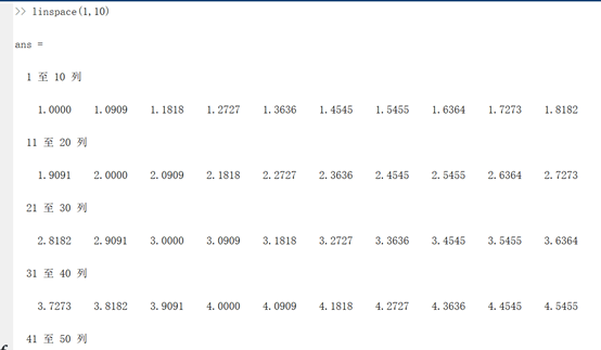MATLAB产生线性等分量函数 linspace_linspace(a,b,c)是什么意思-CSDN博客