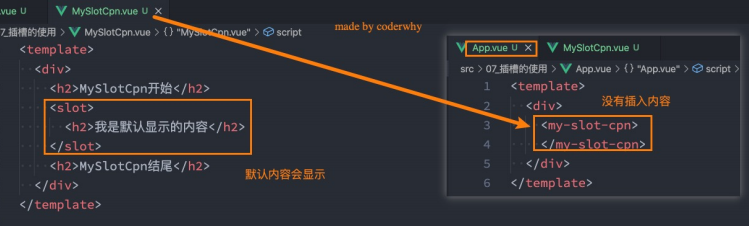 Vue3组件化开发：插槽Slot_vue3 具名插槽如何根据单独渲染-CSDN博客