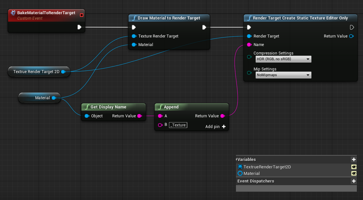UE4 使用RenderTarget创建新贴图，替代消耗资源的材质。_ue 怎么在image上渲染texturerendertarget2d 不用材质-CSDN博客