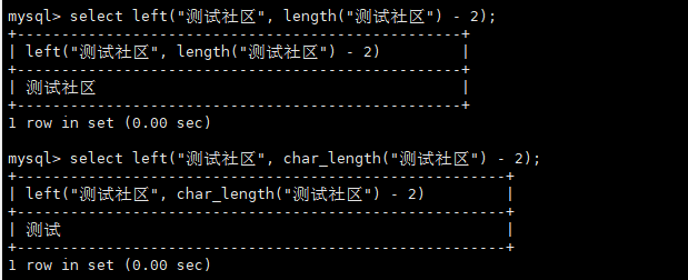 MySQL 中截取中文字符失效，length方法中文截取问题_mysql left长字符串截取失效-CSDN博客
