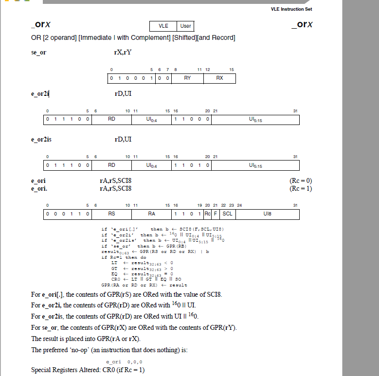 Variable-Length Encoding (VLE) powerpc 汇编指令学习（MPC5748G）_variable length ...