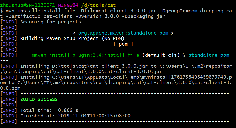 大众点评cat监控平台搭建(实测可用，很多自己打包做docker镜像的都500错误)_com.dianping.cat 3.0.0 jar 包 ...