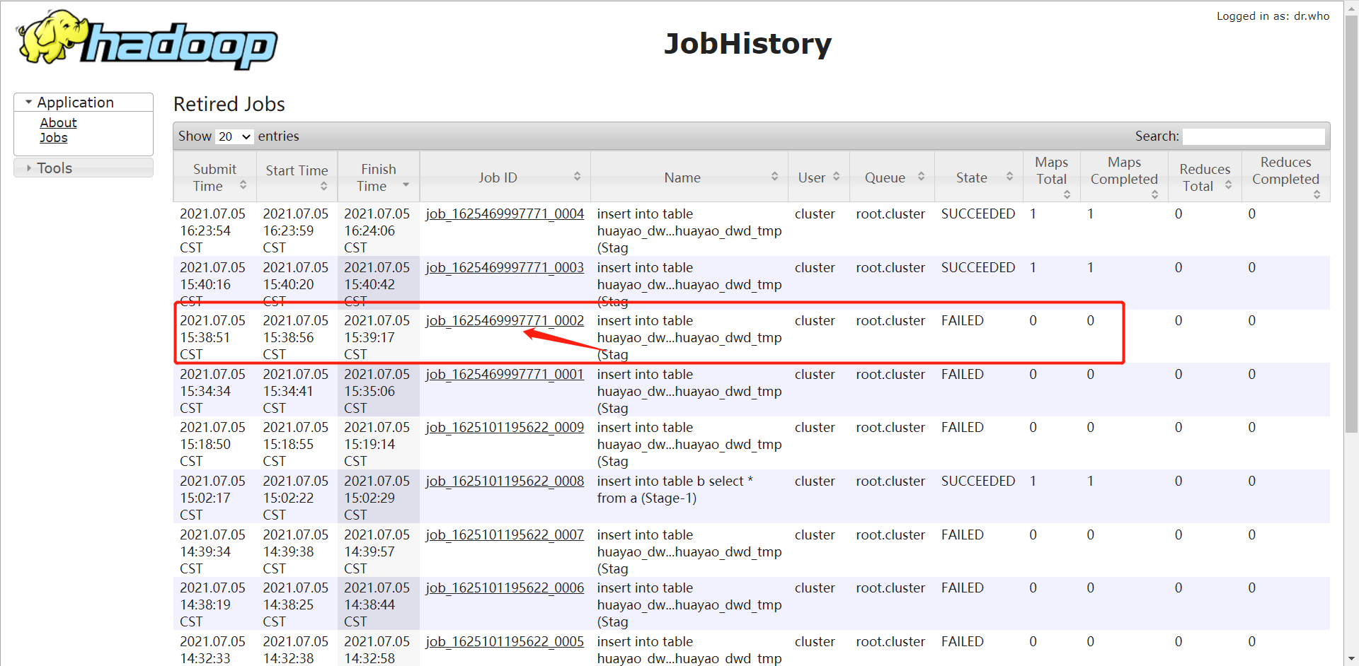 Hive mapreduce job报错解决_total mapreduce cpu time spent: 0 msec-CSDN博客
