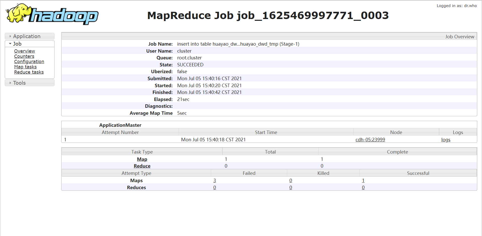 Hive mapreduce job报错解决_total mapreduce cpu time spent: 0 msec-CSDN博客