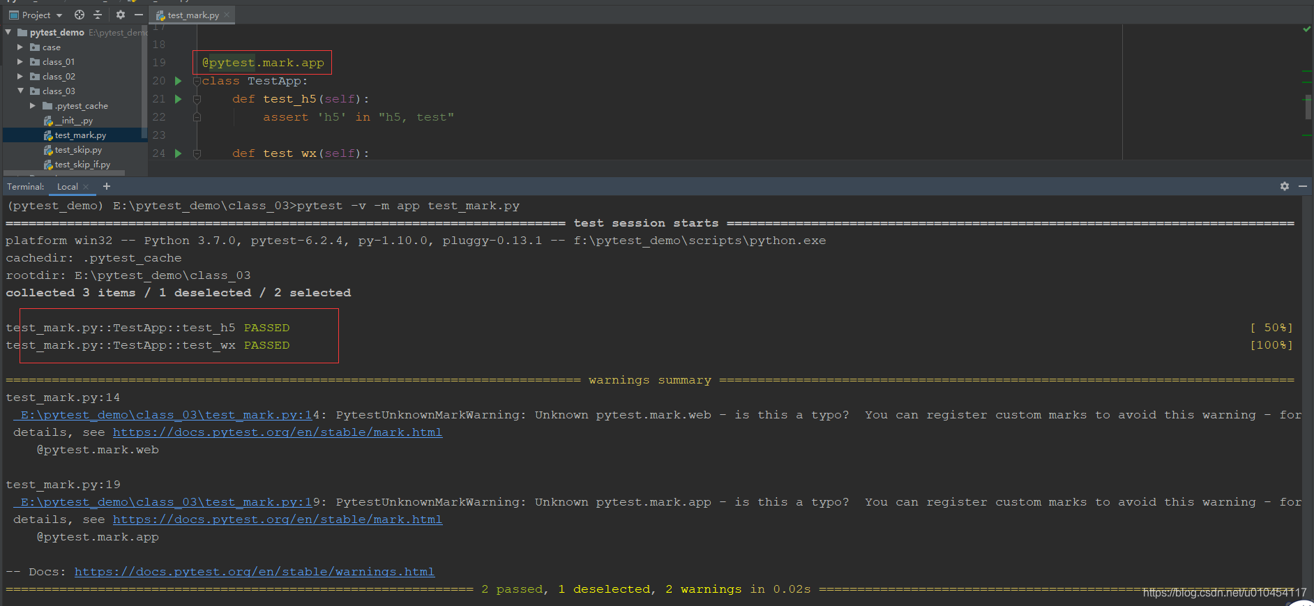 Pytest测试框架系列 Pytest 自定义mark标记筛选用例实战python Pytestmarkcase Csdn博客