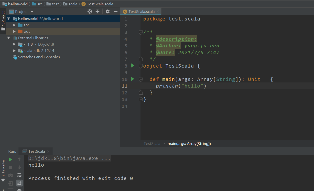 idea中创建scala项目_idea这么创建scala类-CSDN博客