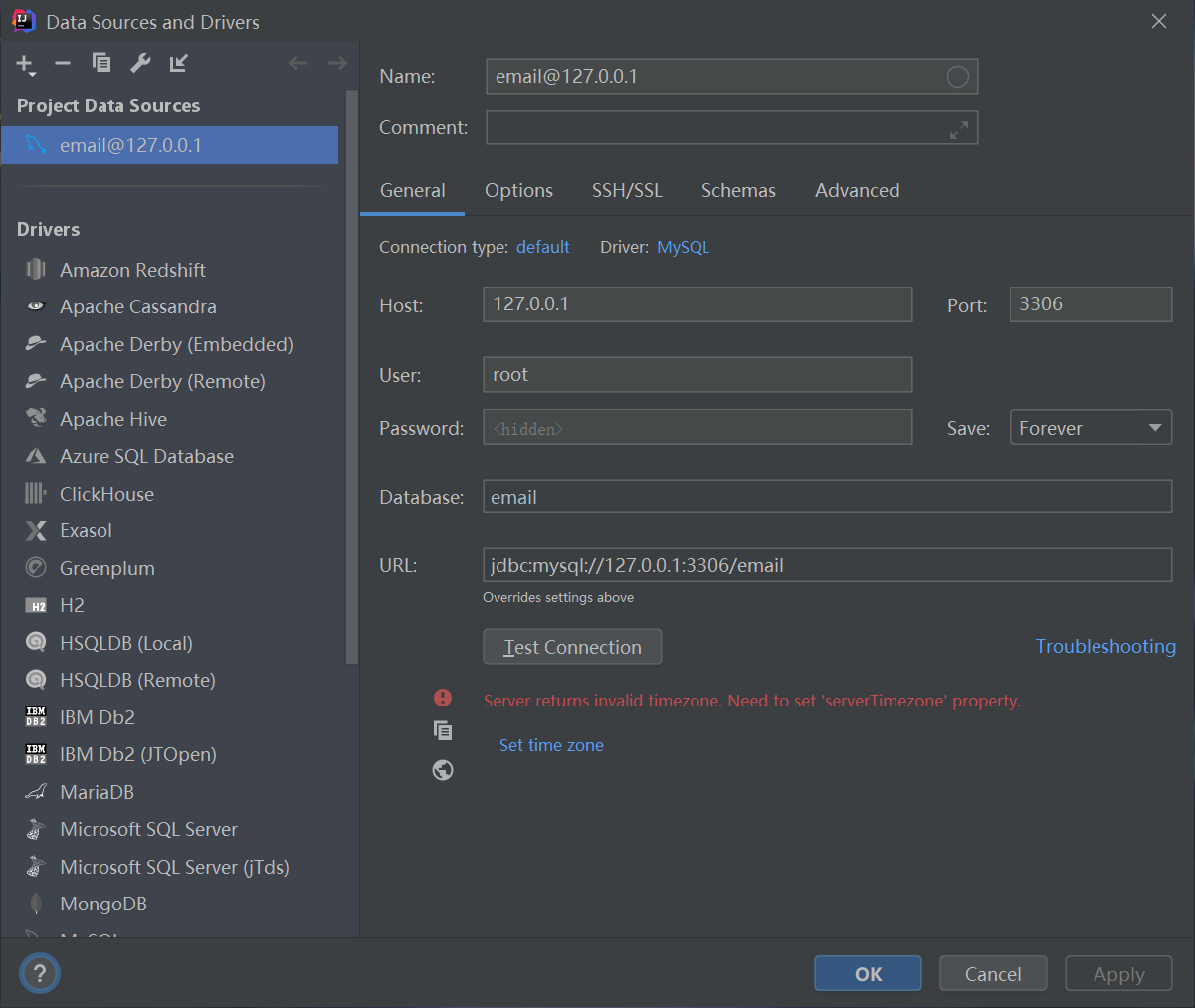 idea中连接Database(Date sources and Drivers)数据来源和驱动程序_idea数据源和驱动程序在哪-CSDN博客