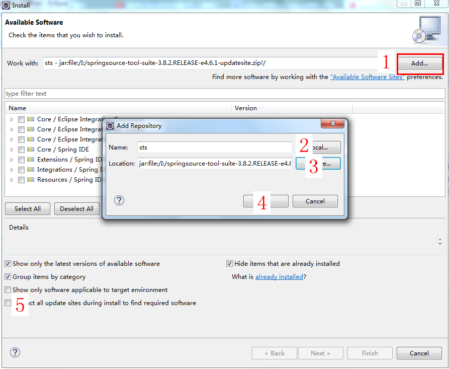 eclipse离线安装spring tools suite (sts) -创建springboot项目_eclipse note that this wizard uses a ...