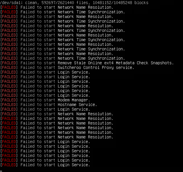 ubuntu20.04重启黑屏错误（有时会报：failed to start login service）_ubuntu failed to ...