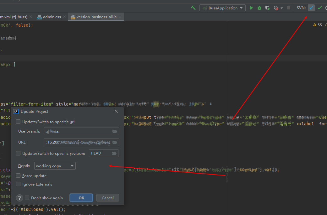 在idea中svn报错 idea No versioned directories to update were found-CSDN博客
