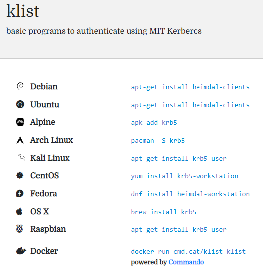 klist: command not found/klist: No credentials cache found-CSDN博客