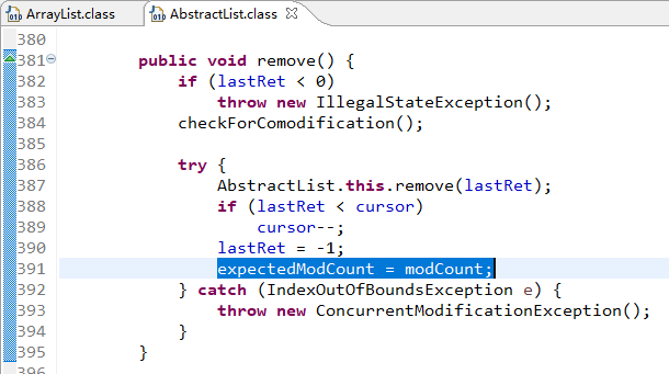 java.util.ConcurrentModificationException异常解决和分析_error updating database. cause: java.util ...
