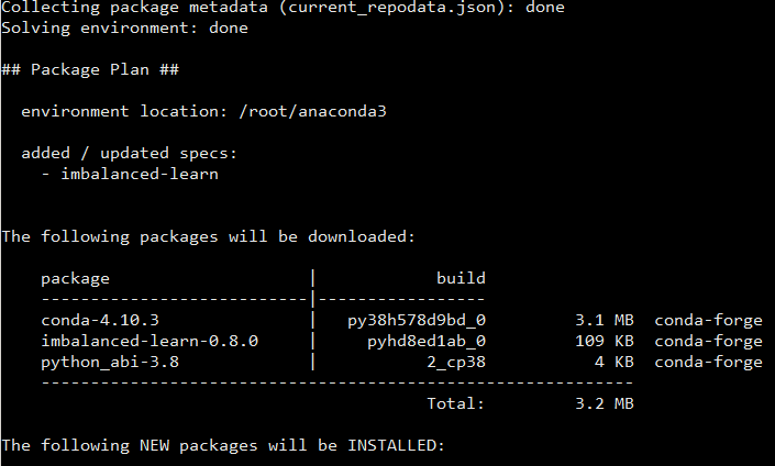 阿里云的Anaconda上面安装imblearn包_imblearn工具包怎么下载-CSDN博客