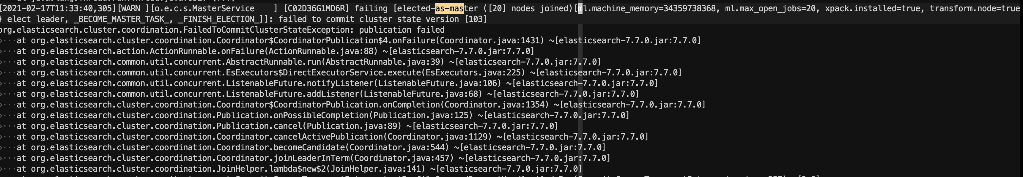 【Elasticsearch】留意Elasticsearch 7.x 可能无法选主的问题_[node03] master not discovered or elected yet-CSDN博客
