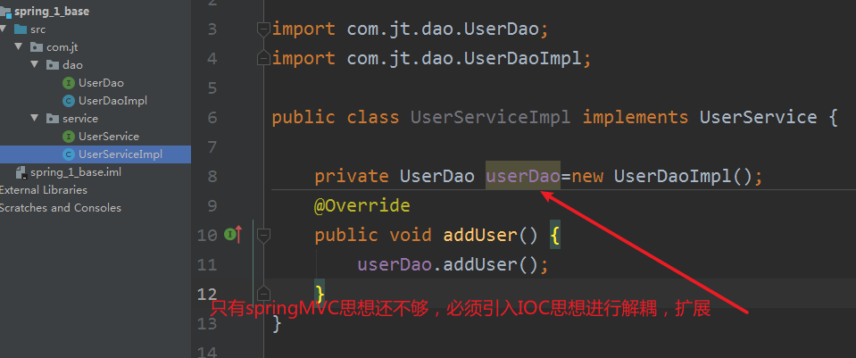 Spring/IOC/DI/Spring用法/Spring项目的创建_2、创建一个企业级项目,在该项目中,包含model层(或pojo层 ...