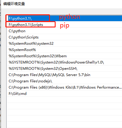 File “C:\python\Scripts\pip.exe\__main__.py“, line 4, in ＜module＞安装了pip ...