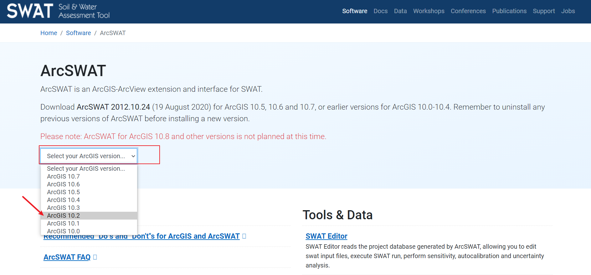 【ArcGIS 】ArcSWAT for ArcGIS 10.2下载安装（新手指南）_arcswat下载-CSDN博客