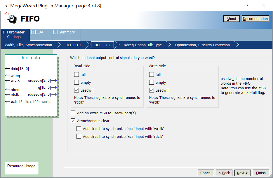 quartus altera FIFO使用问题总结：rd_usedw和wr_usedw、rd_rst和wr_rst-CSDN博客