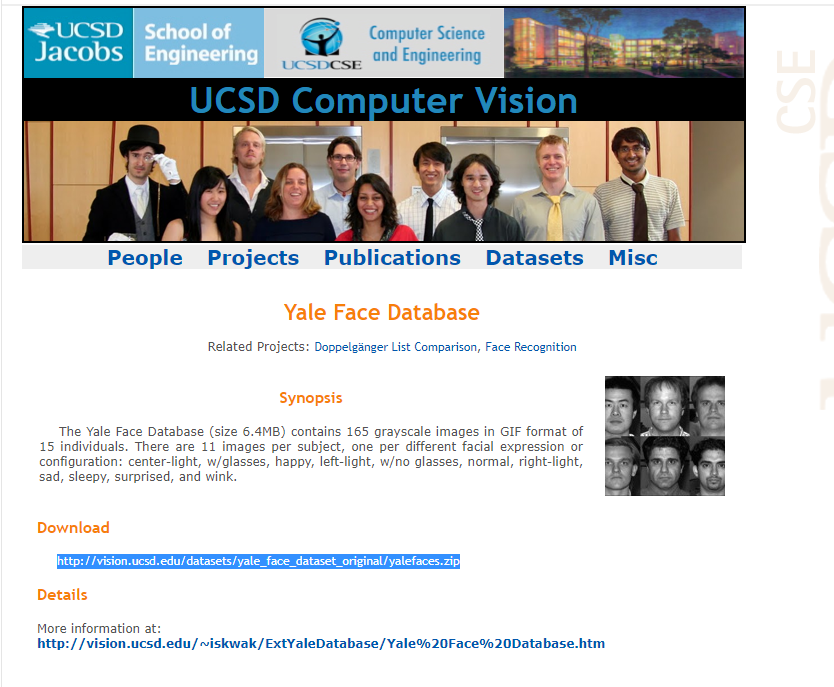Yale face database 免费下载地址_yale数据集下载-CSDN博客