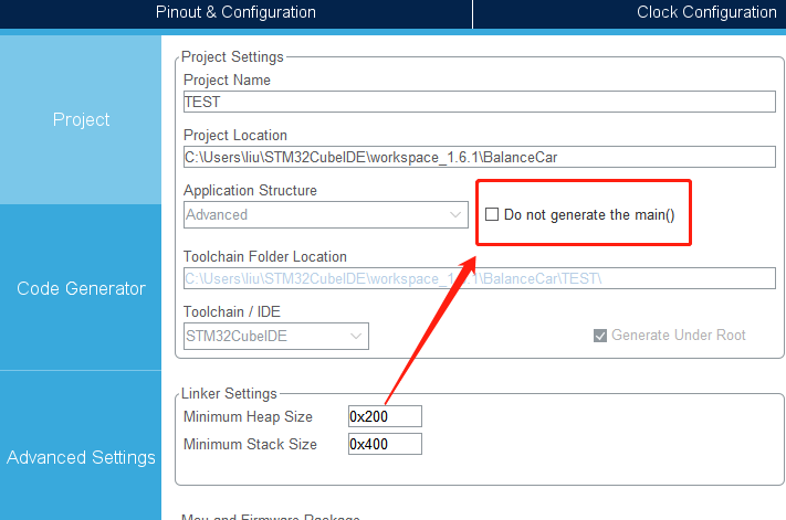 STM32CubeIDE自平衡小车教程1.STM32CubeIDE 生成工程_stm32cubeide的generate code-CSDN博客
