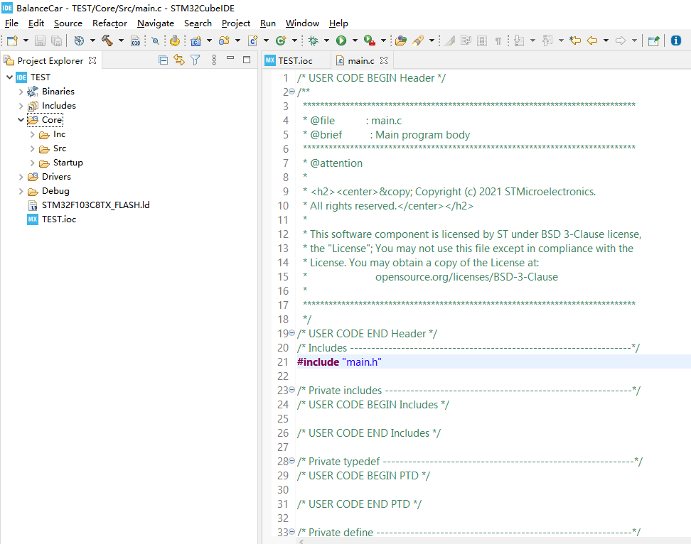 STM32CubeIDE自平衡小车教程1.STM32CubeIDE 生成工程_stm32cubeide的generate code-CSDN博客