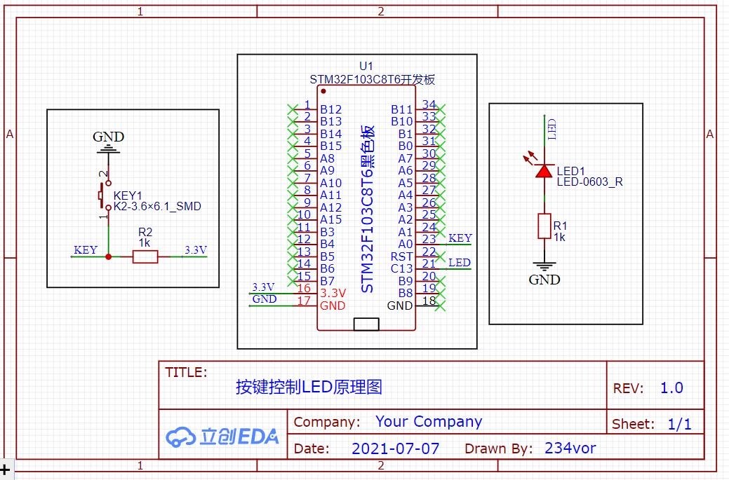 Stm32f103c8t6黑色核心板按键控制led项目stm32f103c8t6核心板可以用来做led灯开关控制吗 Csdn博客 