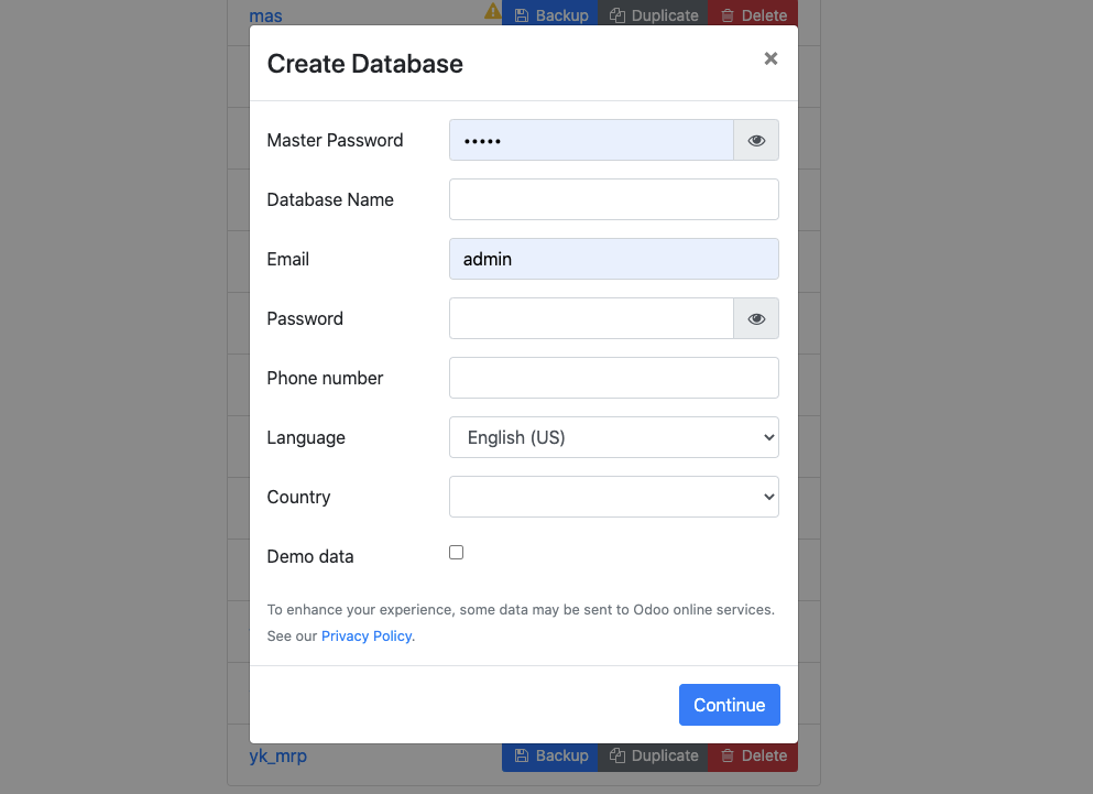Odoo数据库管理_odoo master password-CSDN博客